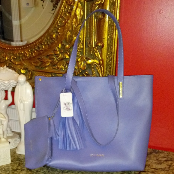 Joy & Iman | Bags | 11 Joy Iman Leather Tote W Wallet Tassels | Poshmark